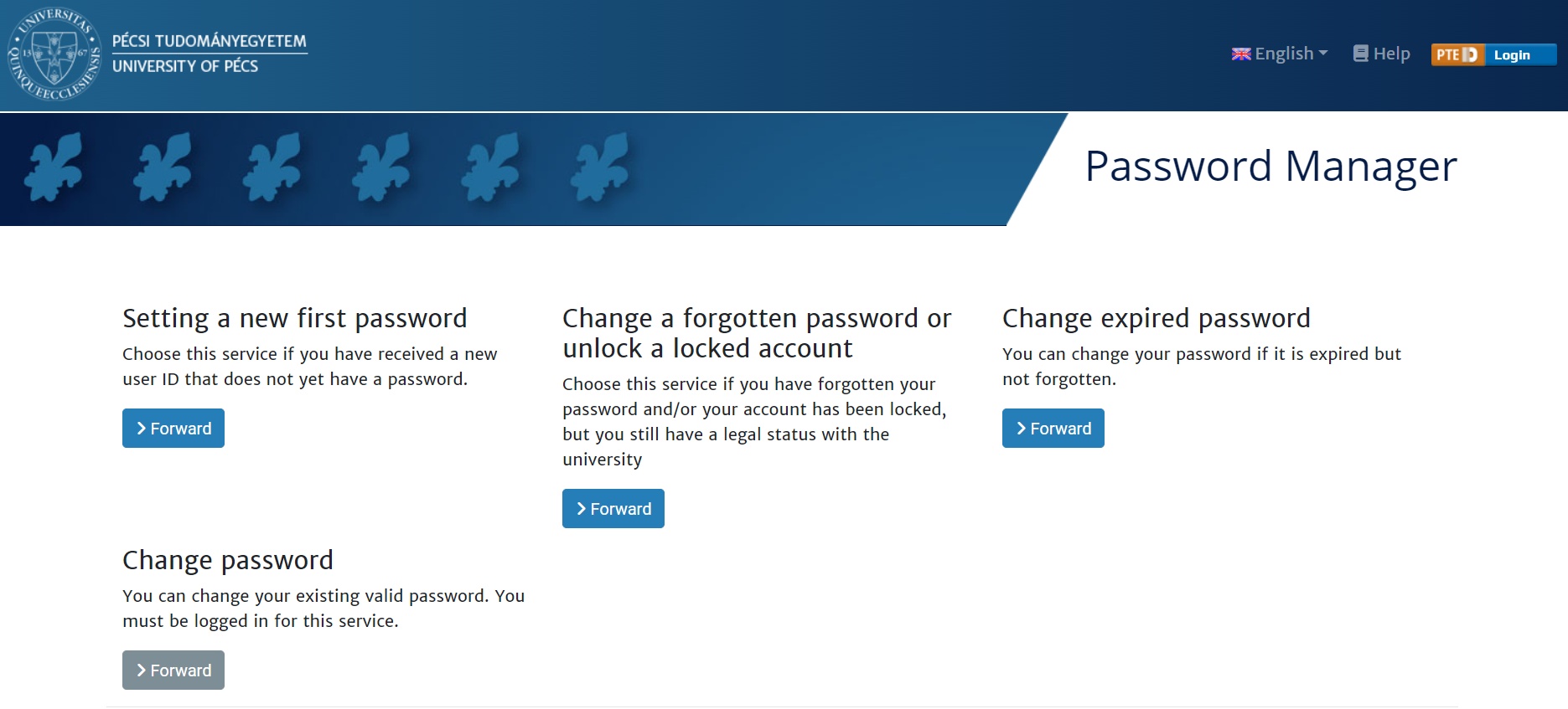 Password management and two-step verification | University of Pécs